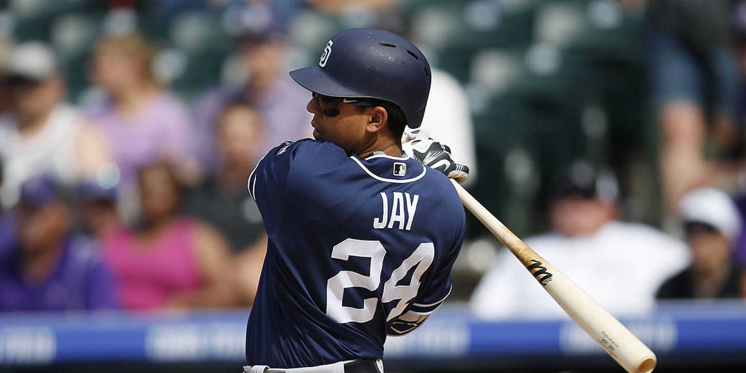 Injured Padre Jon Jay returns to St. Louis