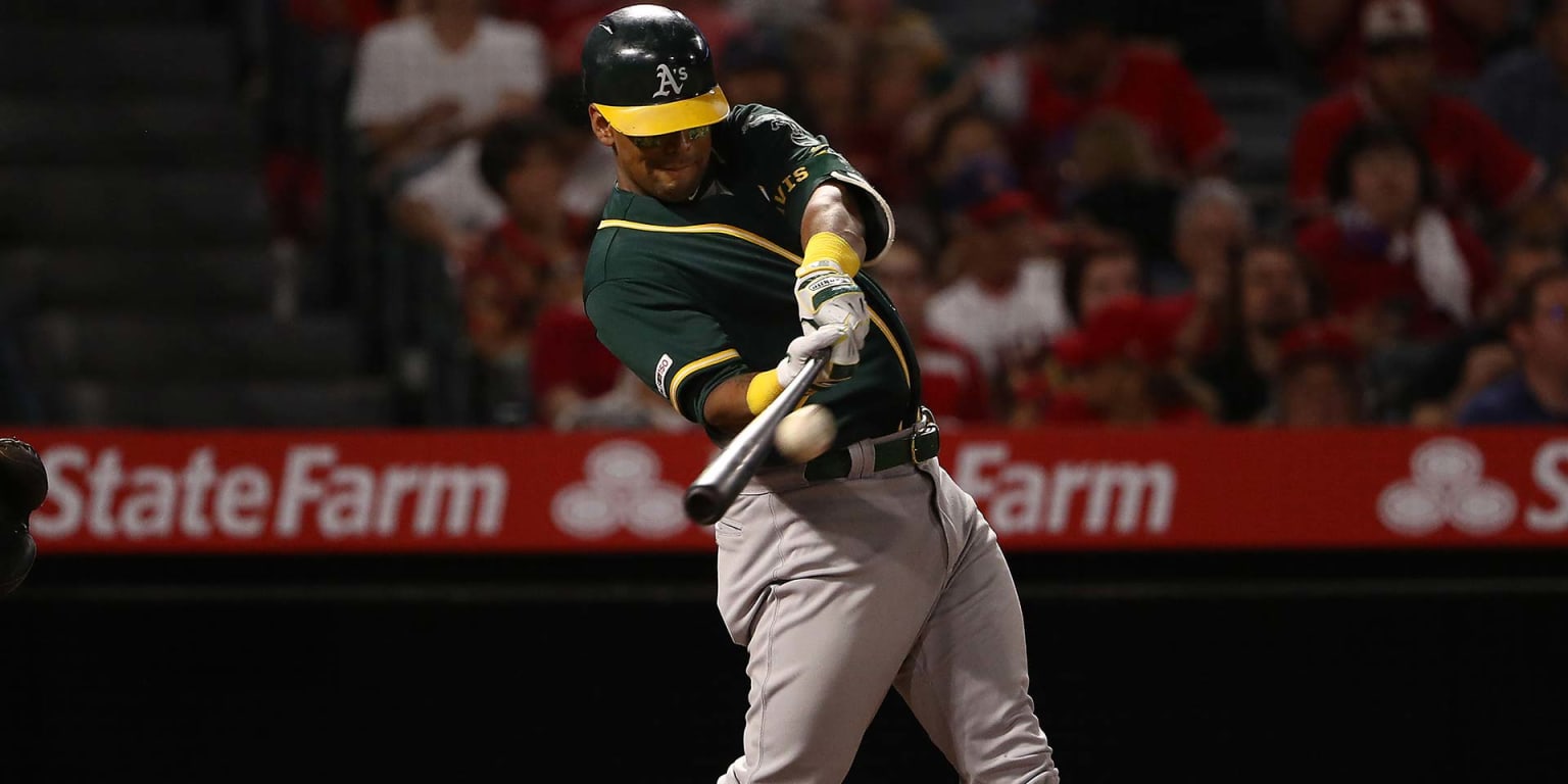 Khris Davis dealing with stomach flu