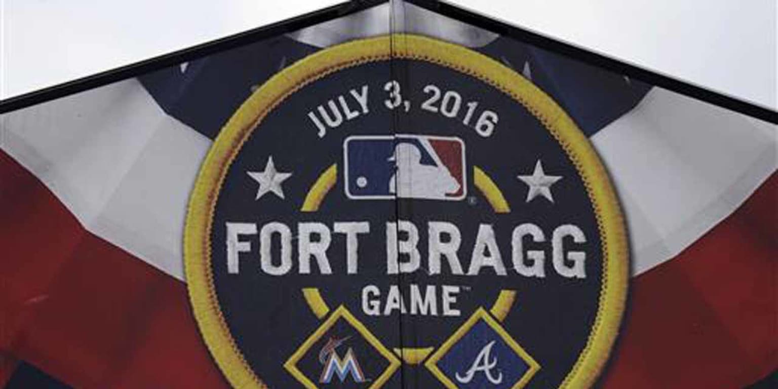 Fort Bragg hosts MLB game Marlins vs Braves