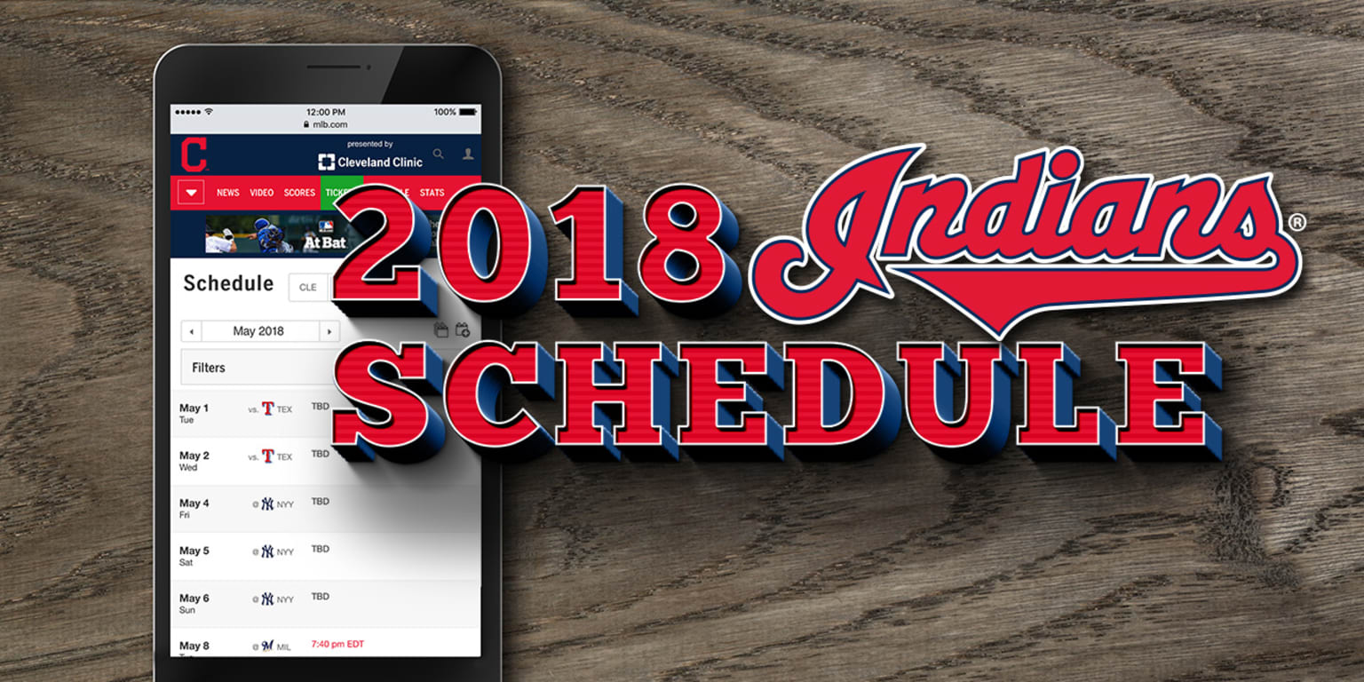 Indians announce 2018 regular season schedule