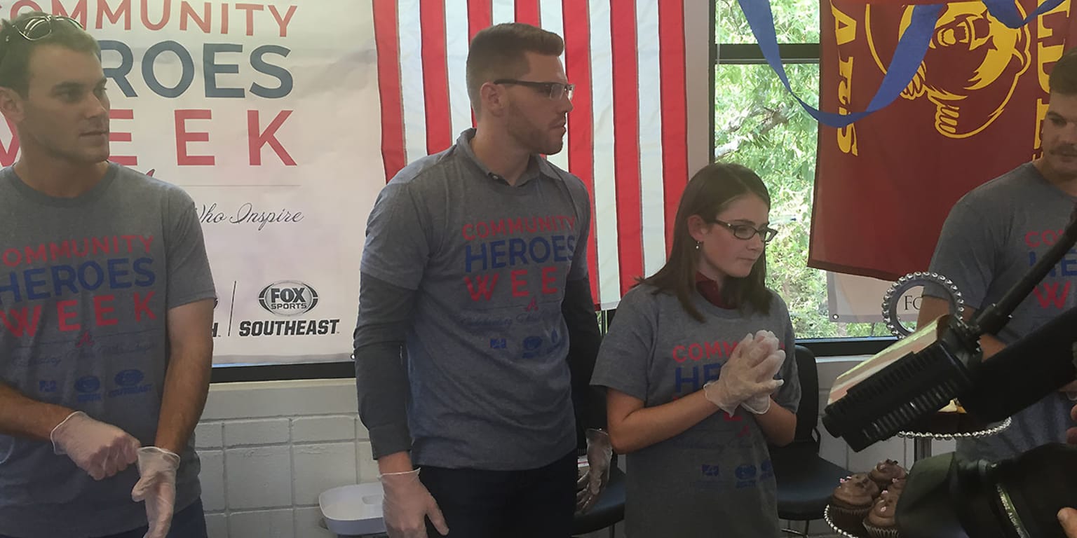 Braves honor Andee Poulos as Community Hero