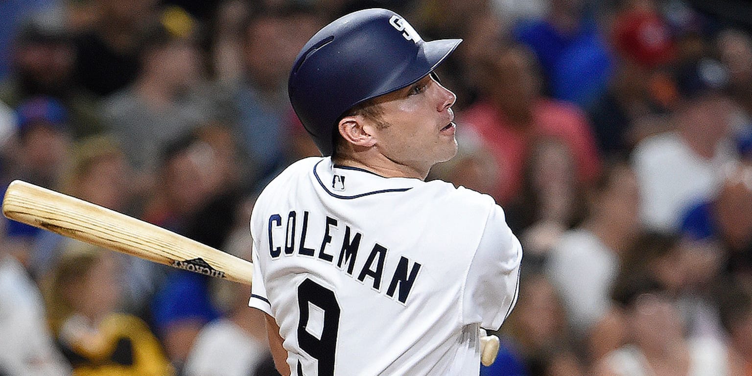 Padres' Dusty Coleman hits first career homer
