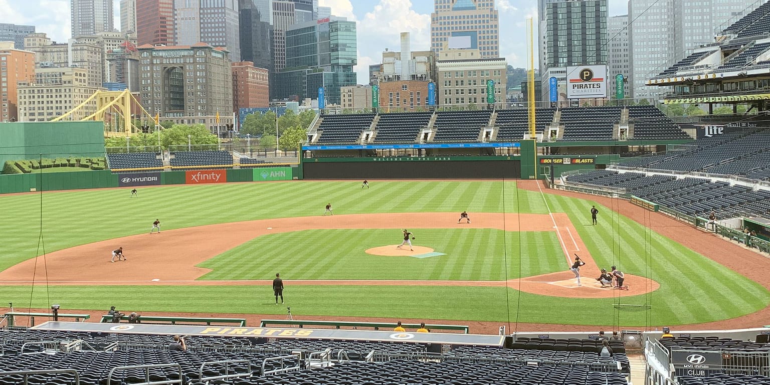 Pirates play first intrasquad game