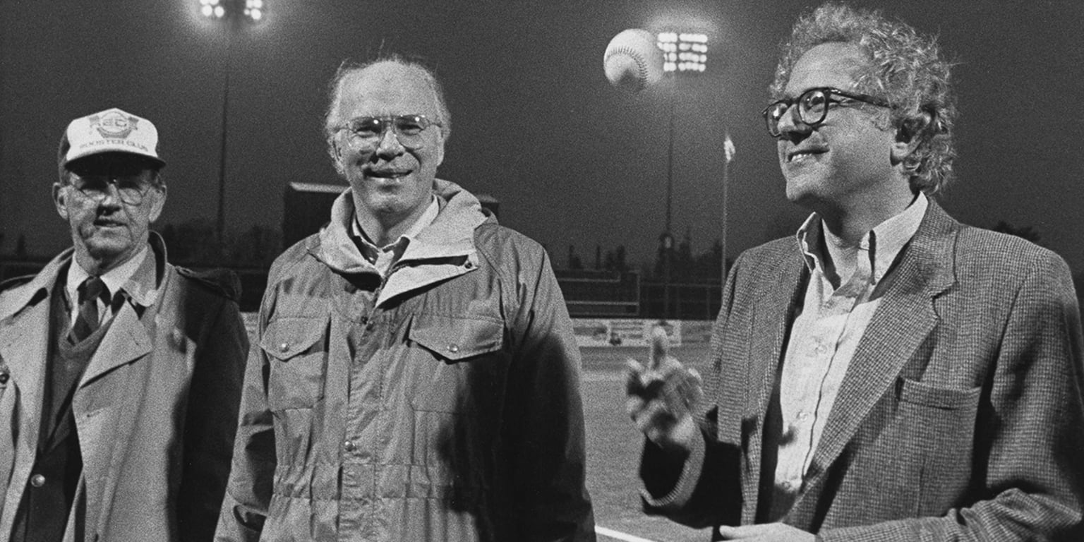 Watch Bernie Sanders show off his skills at the plate in a public ...