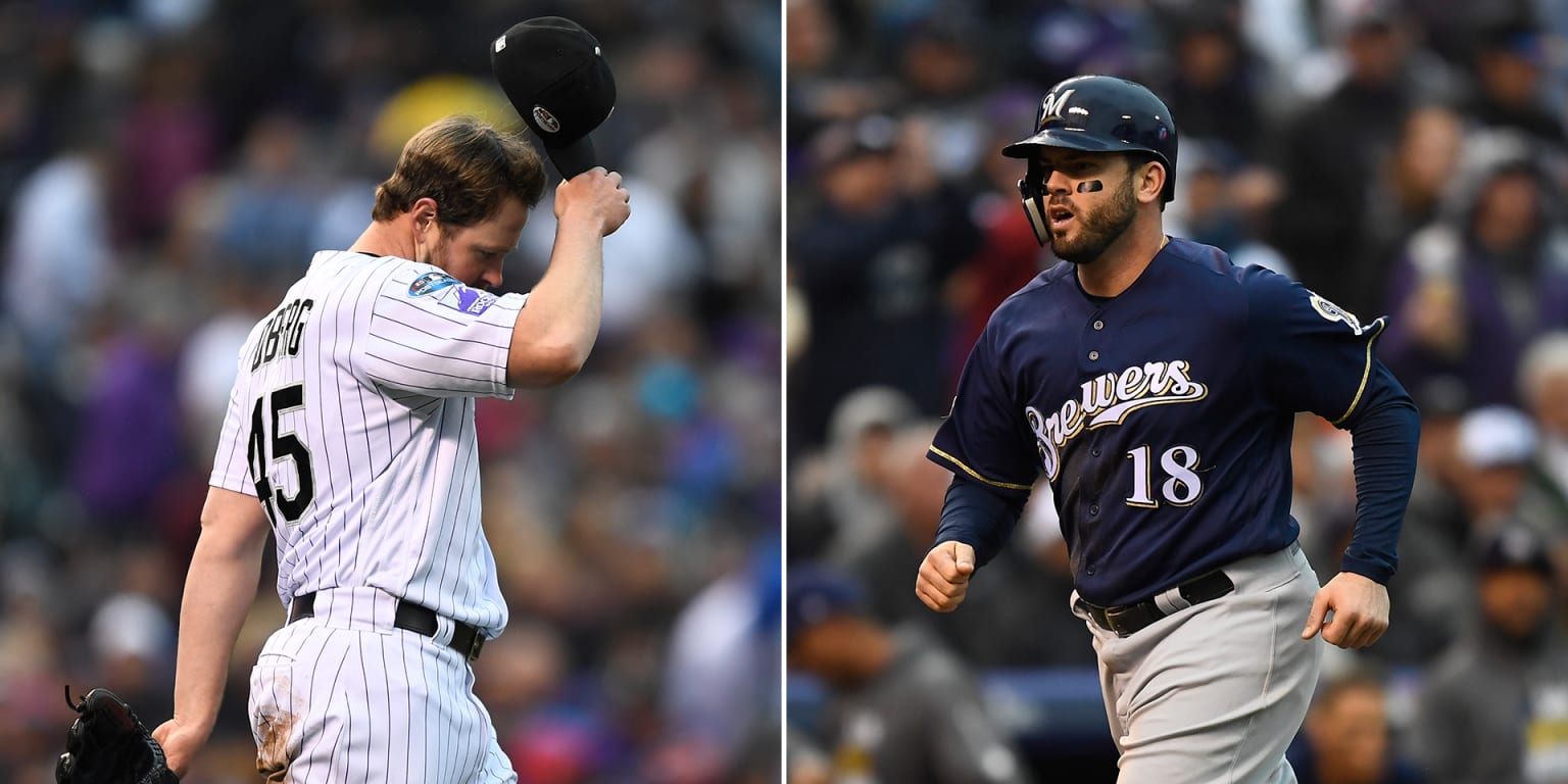 Brewers score on Scott Oberg balk, wild pitch