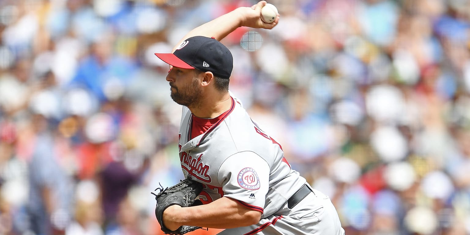 Tanner Roark's 8 scoreless leads Nats vs. Crew