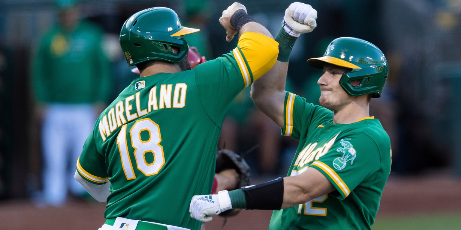 Mitch Moreland gets 1,000th hit in A’s win over Angels