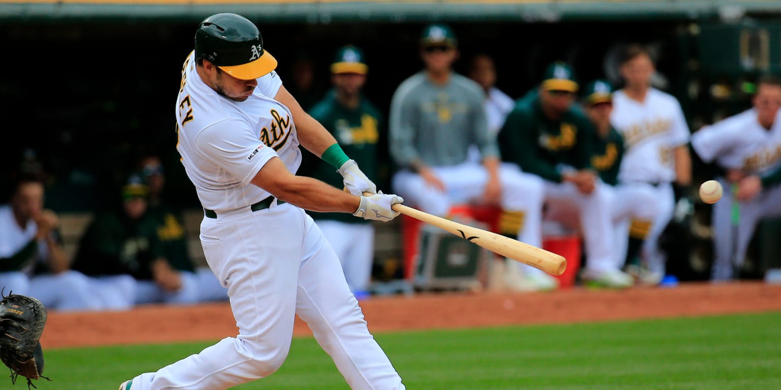 Josh Phegley's 3 RBIs lift A's to 9th straight win