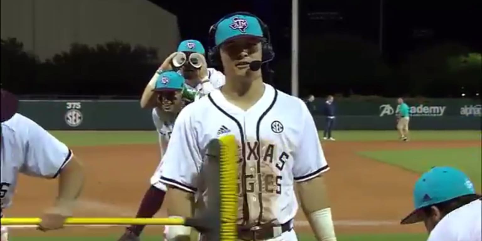 The Texas A&M baseball team had way too much fun during a postgame ...
