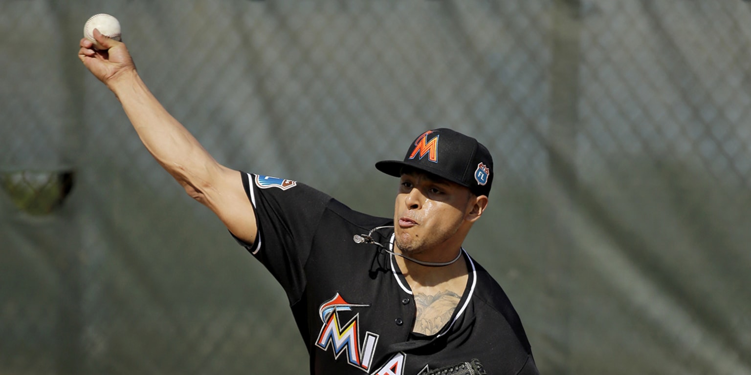 Marlins' AJ Ramos is on track for Opening Day
