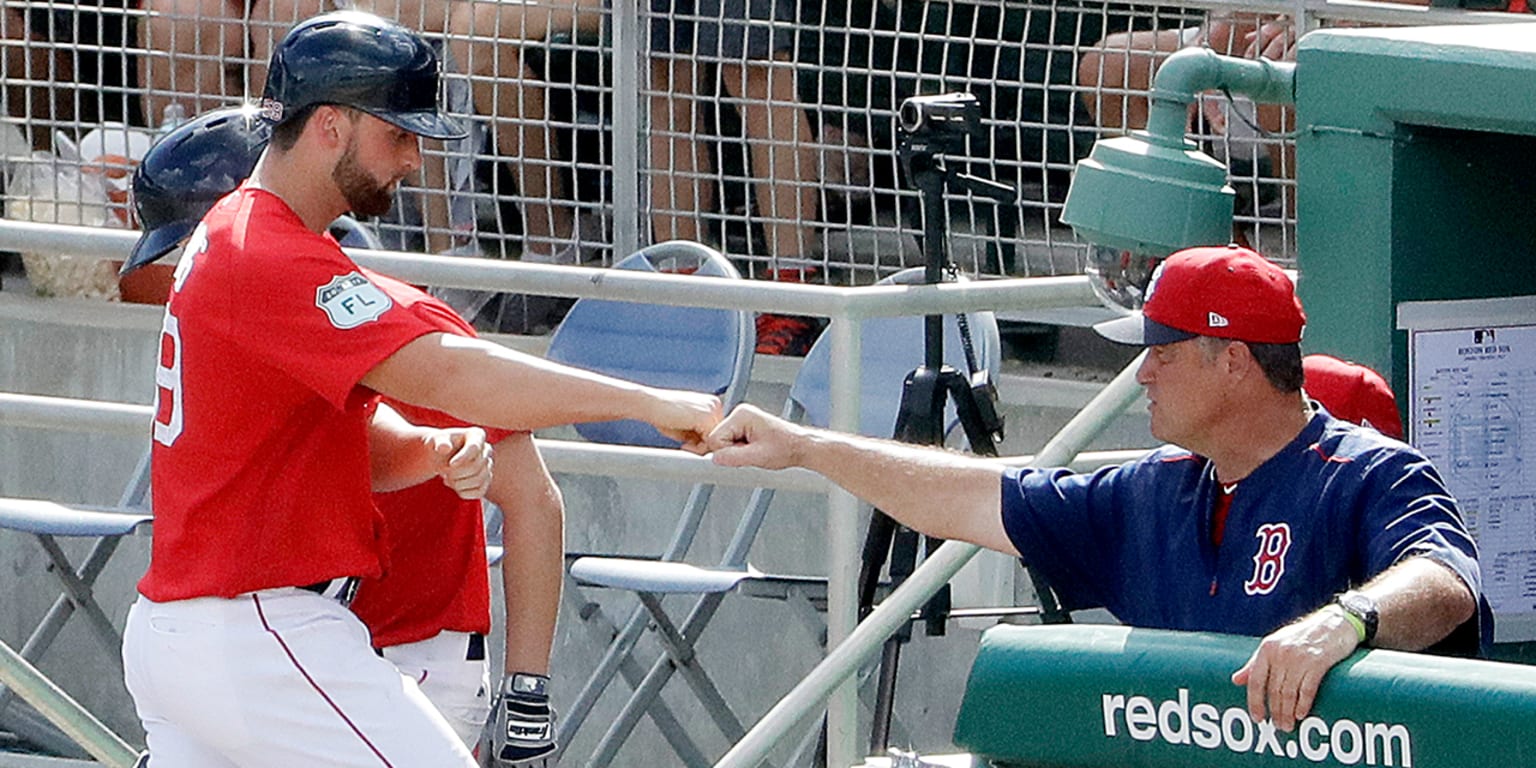 Prospect Sam Travis hitting homers at camp