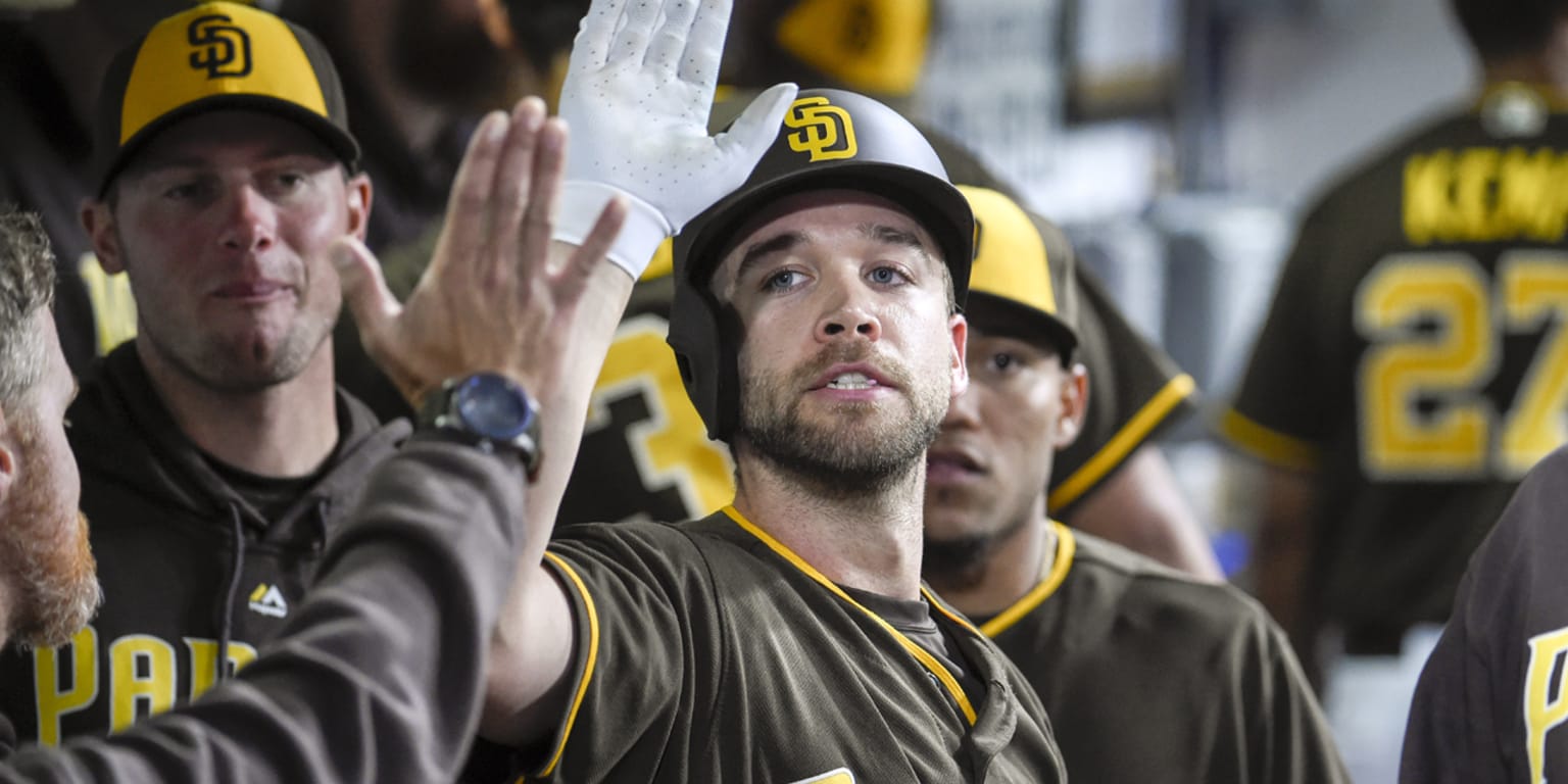 Ryan Schimpf hits first Major League homer