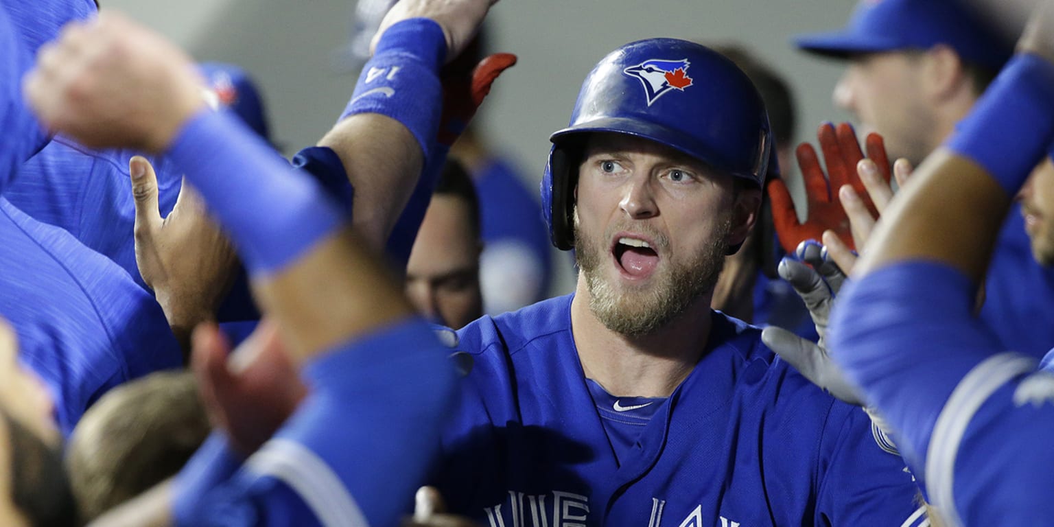 Michael Saunders faces former Mariners team