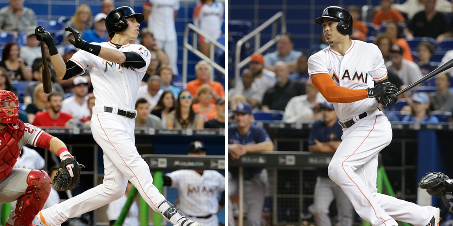 Marlins' Yelich, Giancarlo Stanton are better