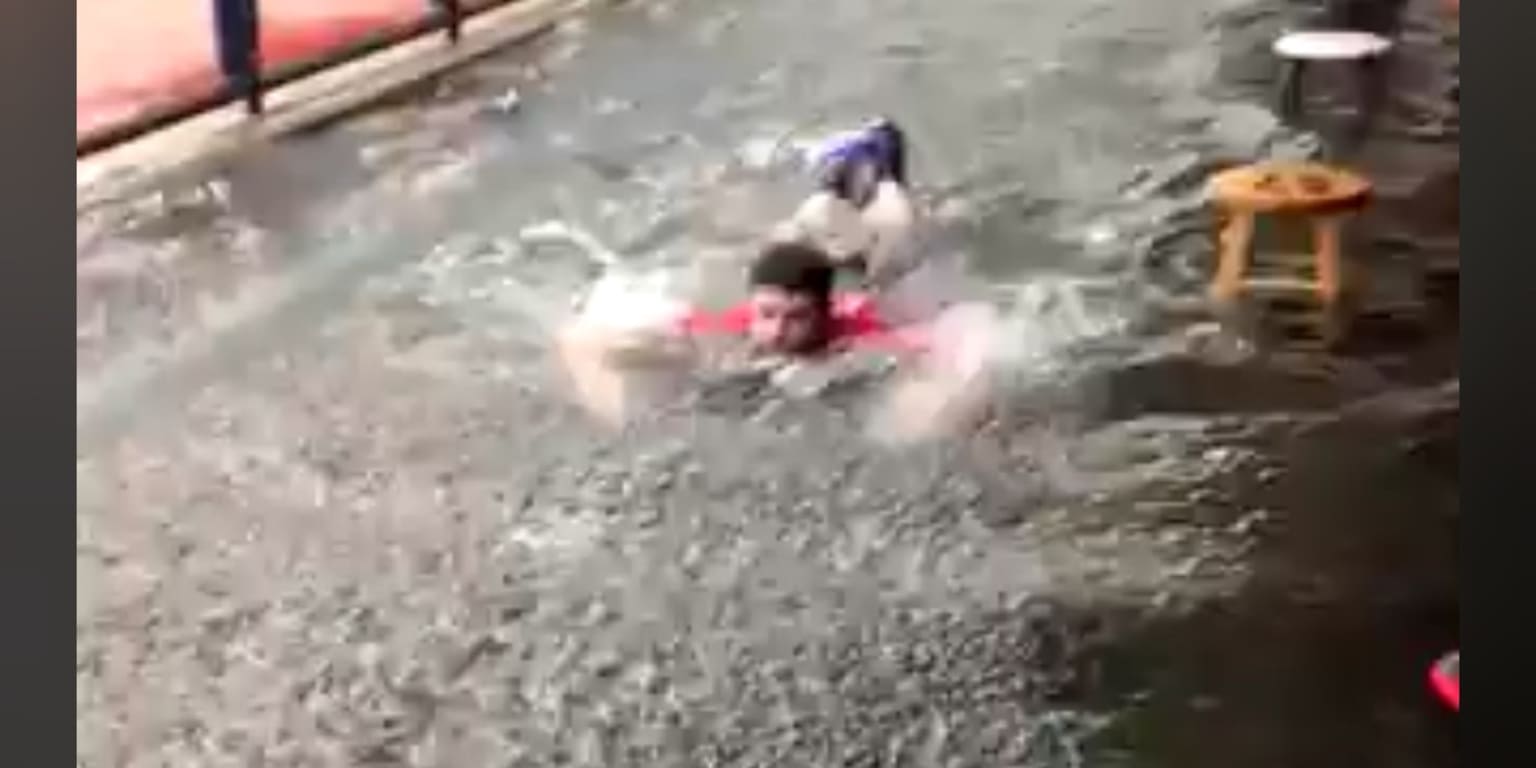 What do you do when the baseball field is flooded? You swim in it, of ...