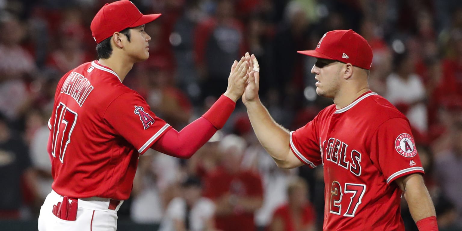 Shohei Ohtani happy about Mike Trout extension