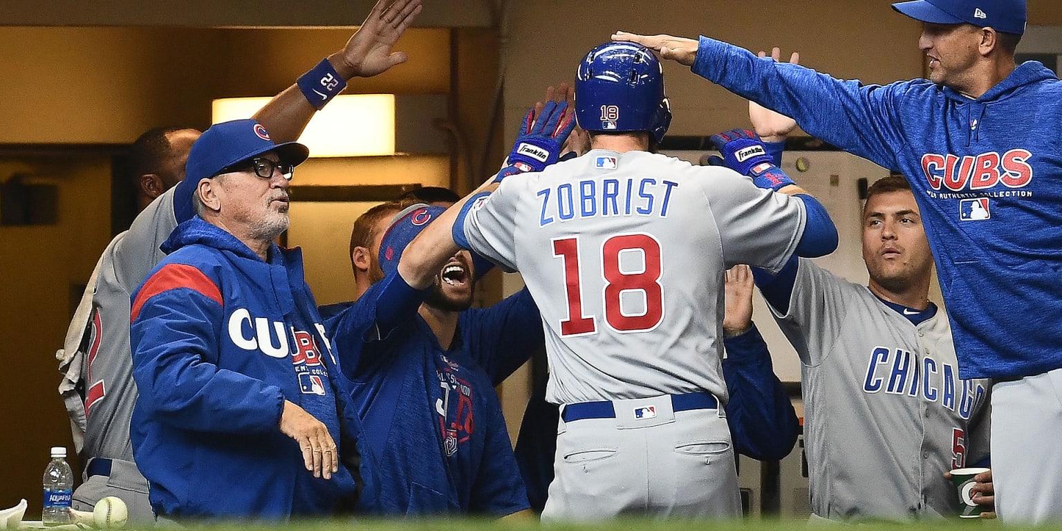 Cubs' Ben Zobrist hits his first HR of 2018