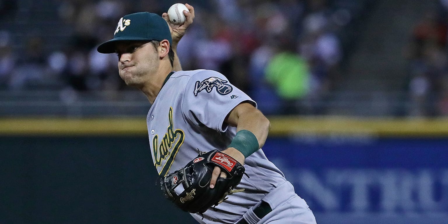 Chad Pinder gets first hit against White Sox