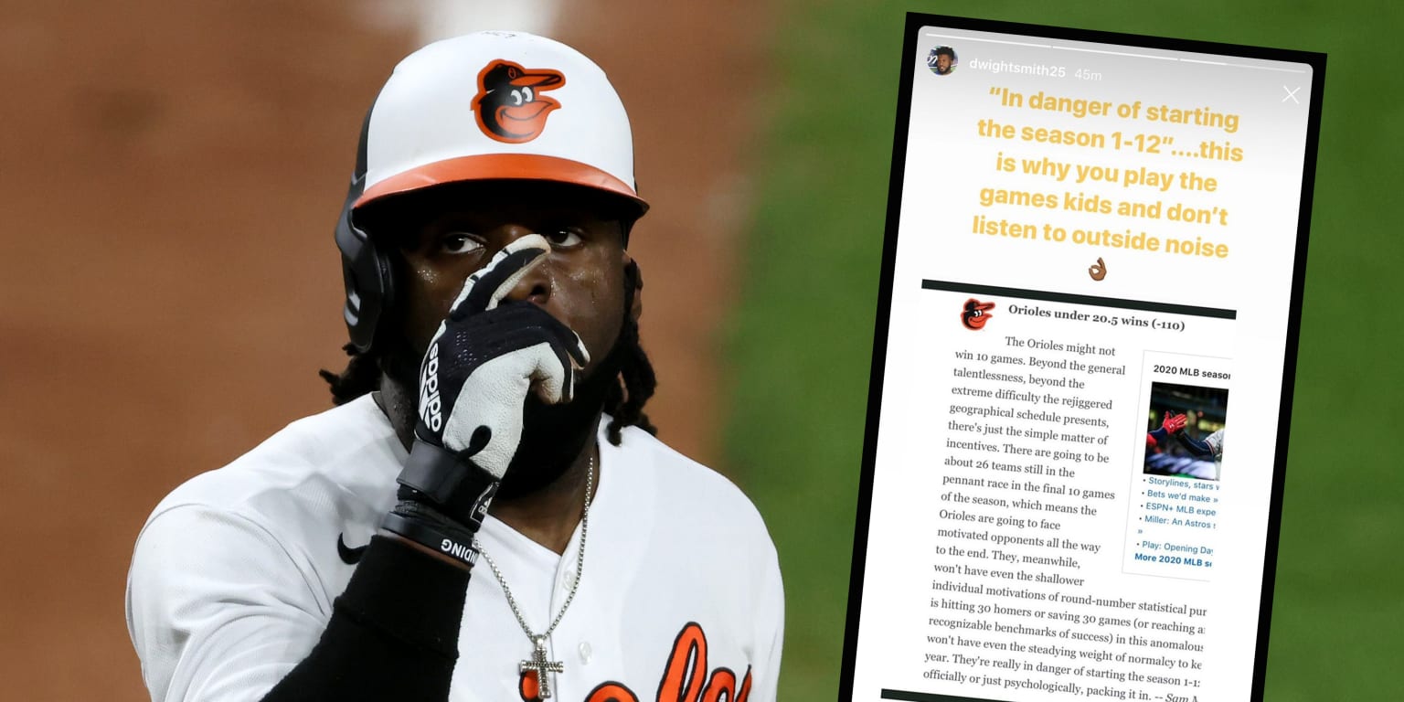 Dwight Smith Jr. responds to Orioles doubters