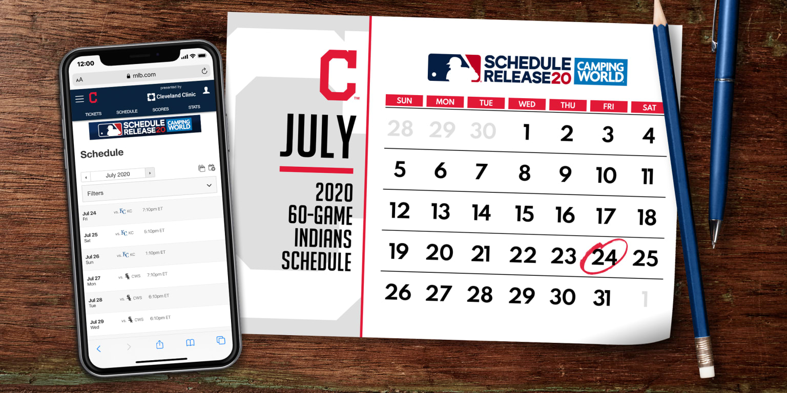 Indians 2020 schedule