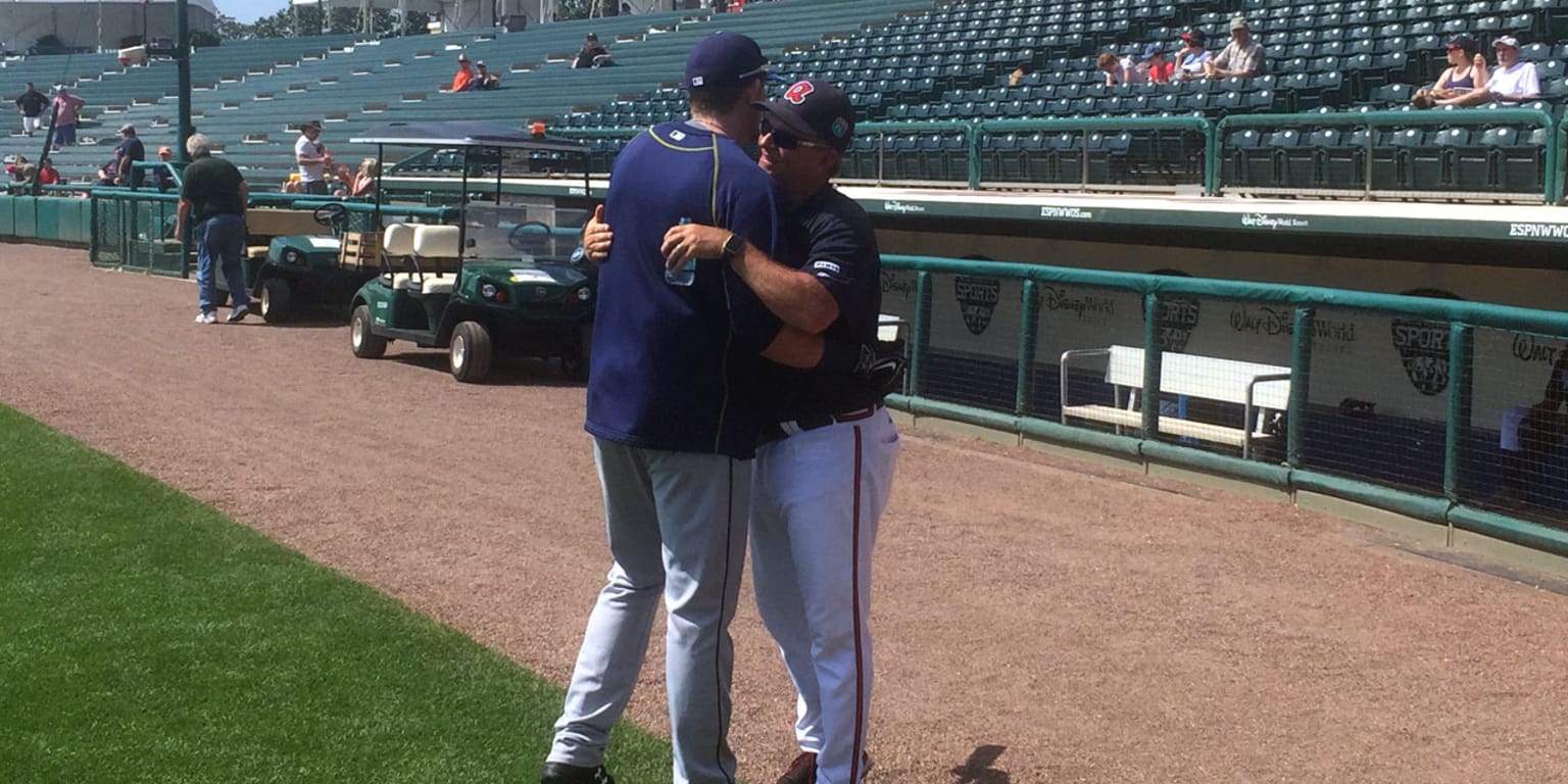 Kevin and Cameron Seitzer meet for spring game