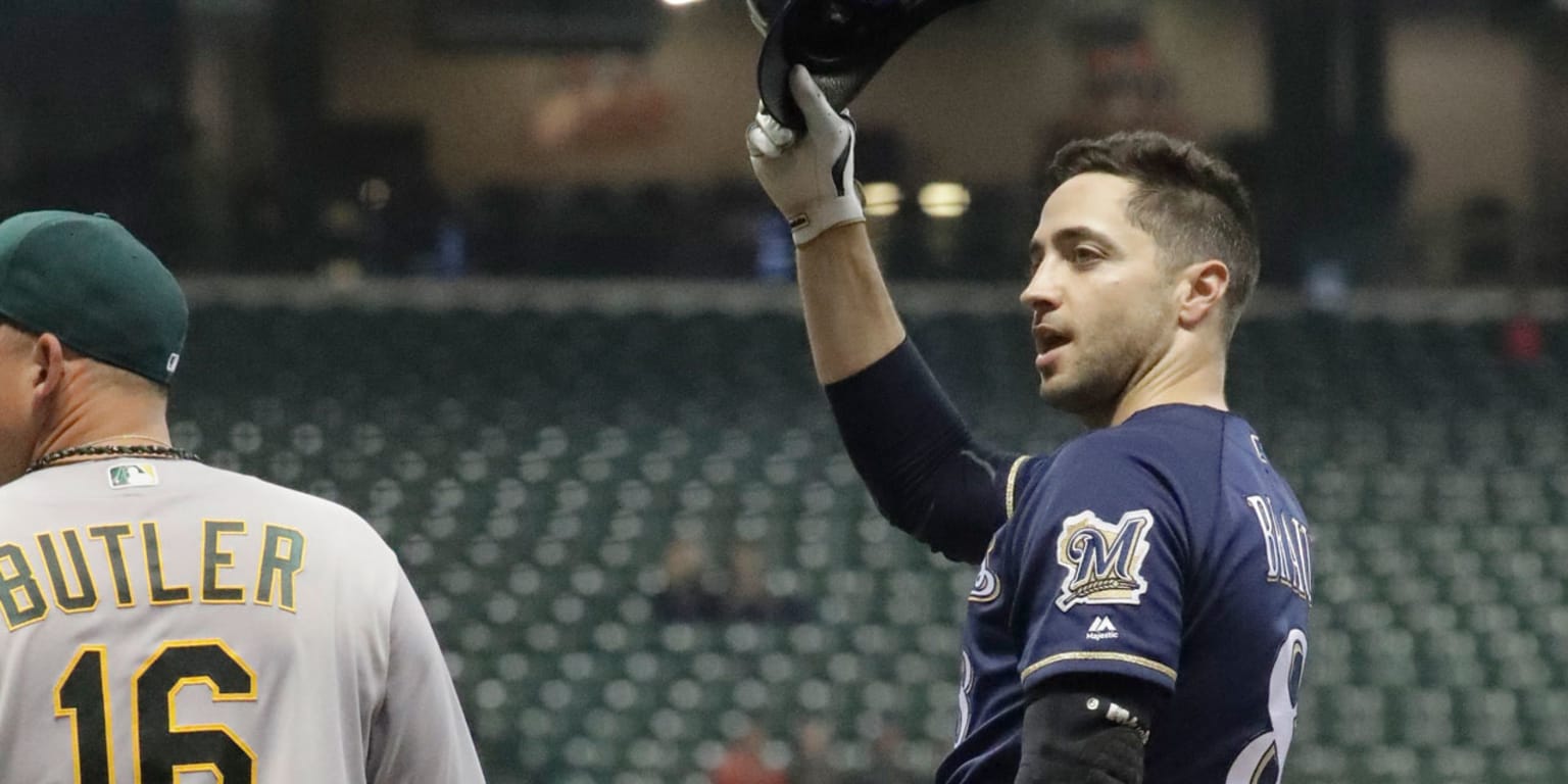 Ryan Braun in Brewers history with 1,500 hits
