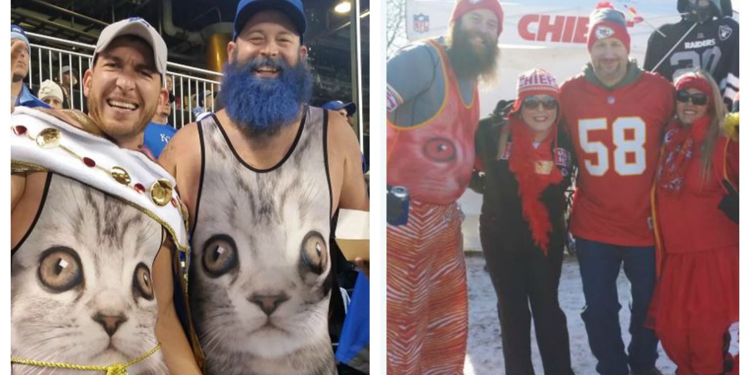 What does the Royals catsuit guy do in the winter? Become the Chiefs ...