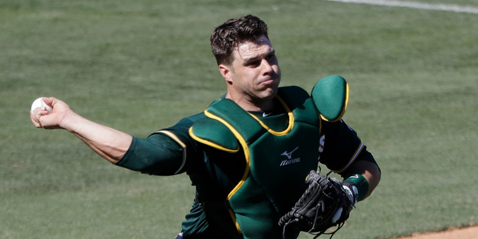 A's catcher Josh Phegley aims for healthy year