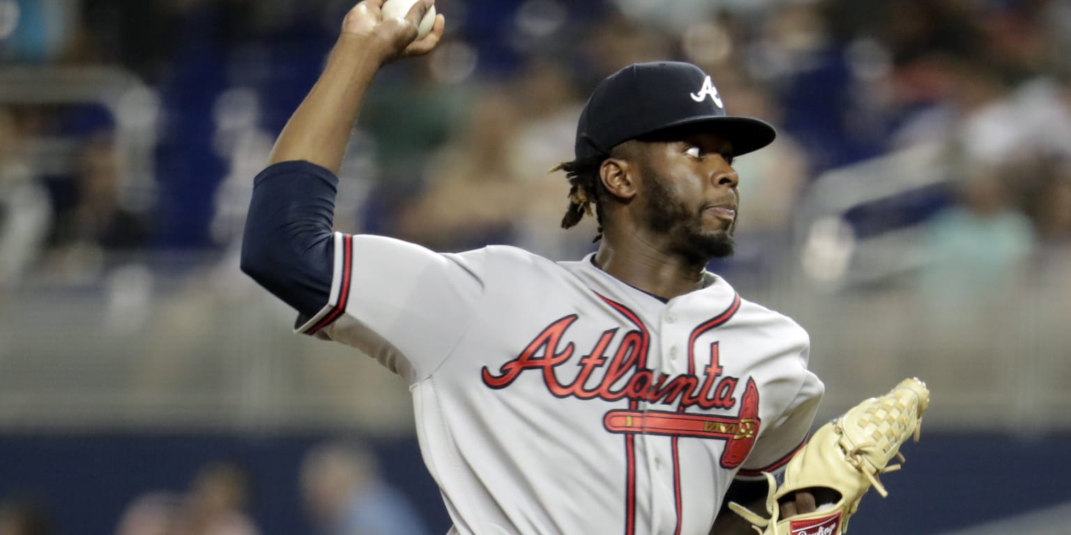 Touki Toussaint celebrates Miami homecoming vs Marlins