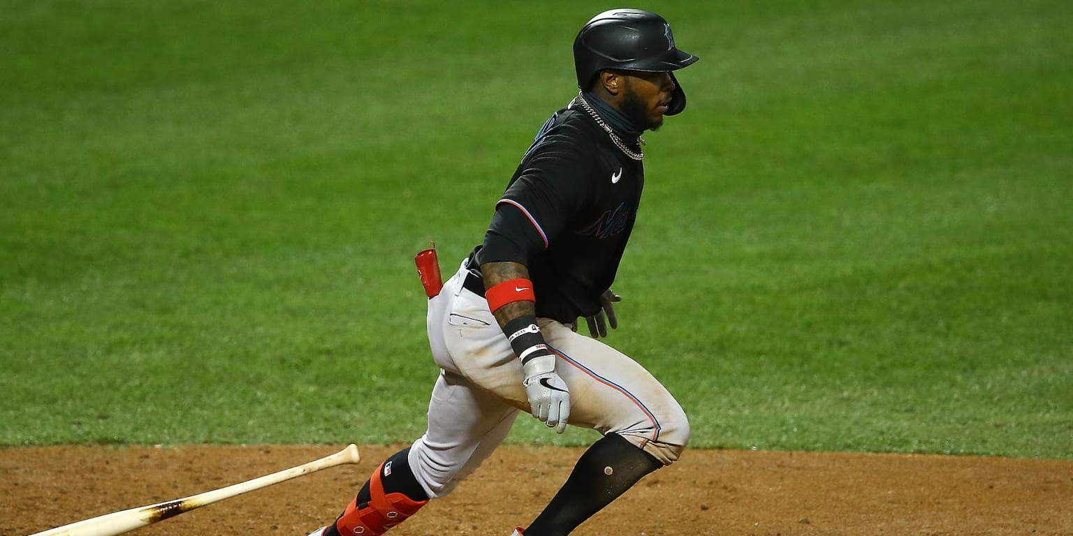 Monte Harrison provides spark in Marlins' loss