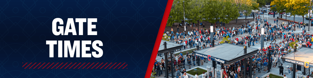 Gate Times | Cleveland Guardians