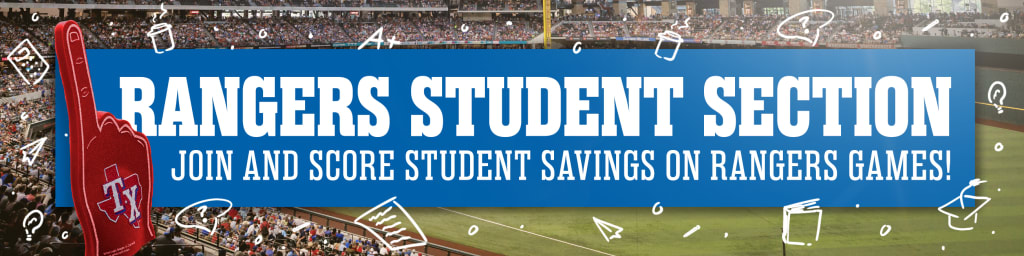 Student Discount Offer | Texas Rangers | Texas Rangers
