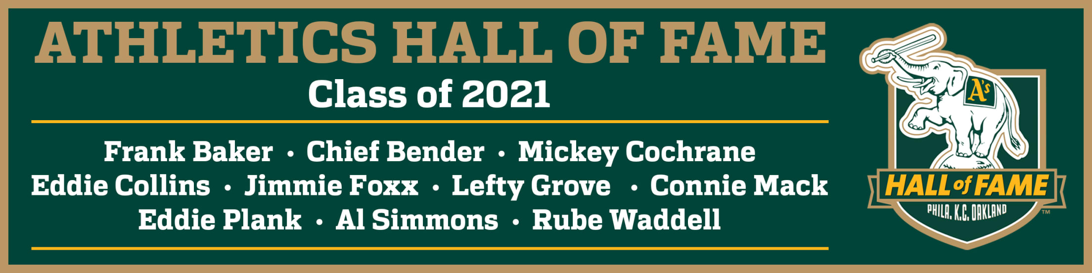 Athletics Hall of Fame | Oakland Athletics