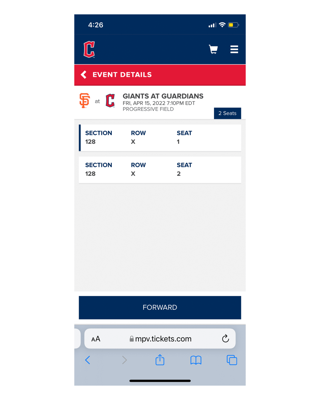 Mobile Ticketing | FAQ | Cleveland Guardians
