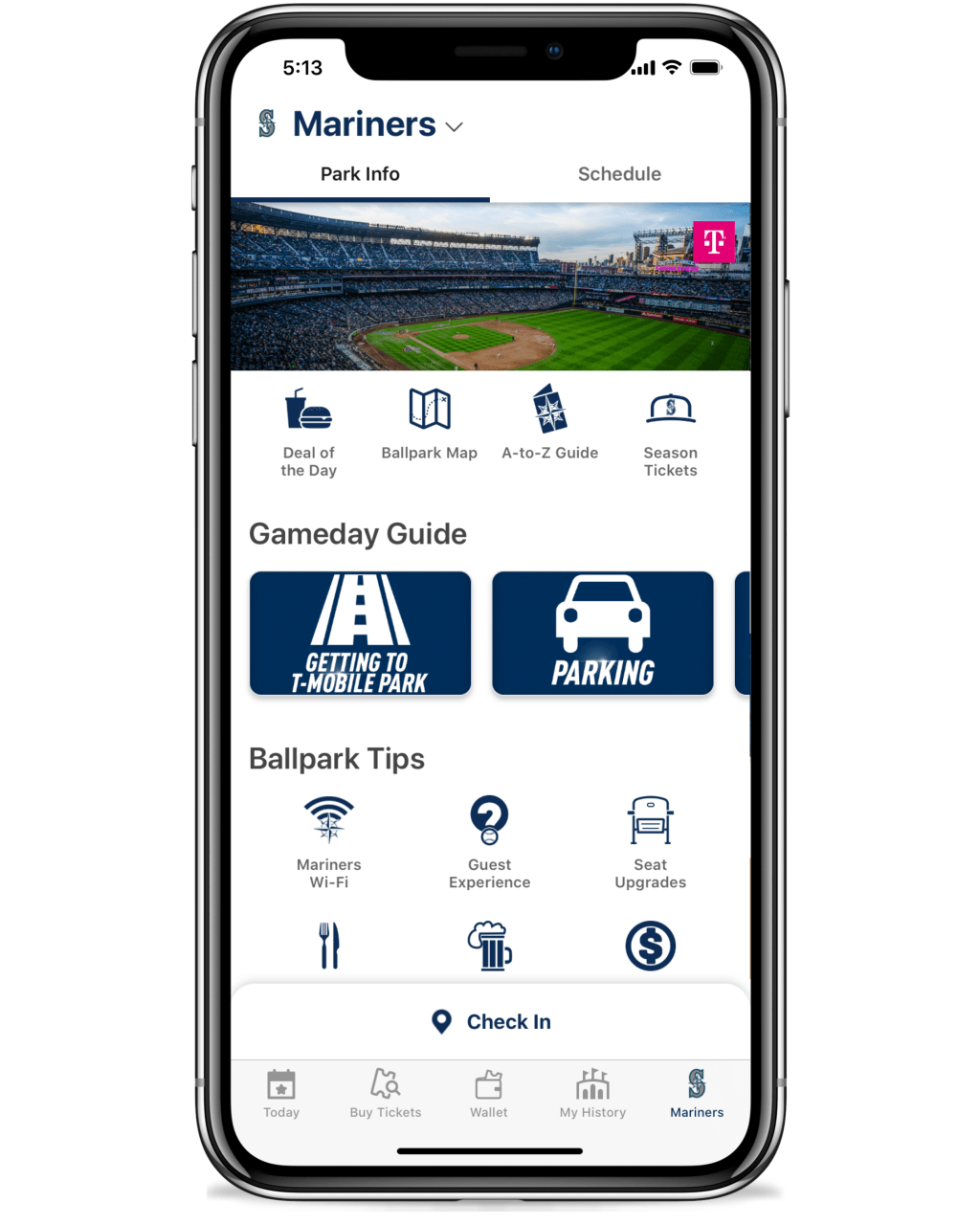 MLB Ballpark app | Seattle Mariners