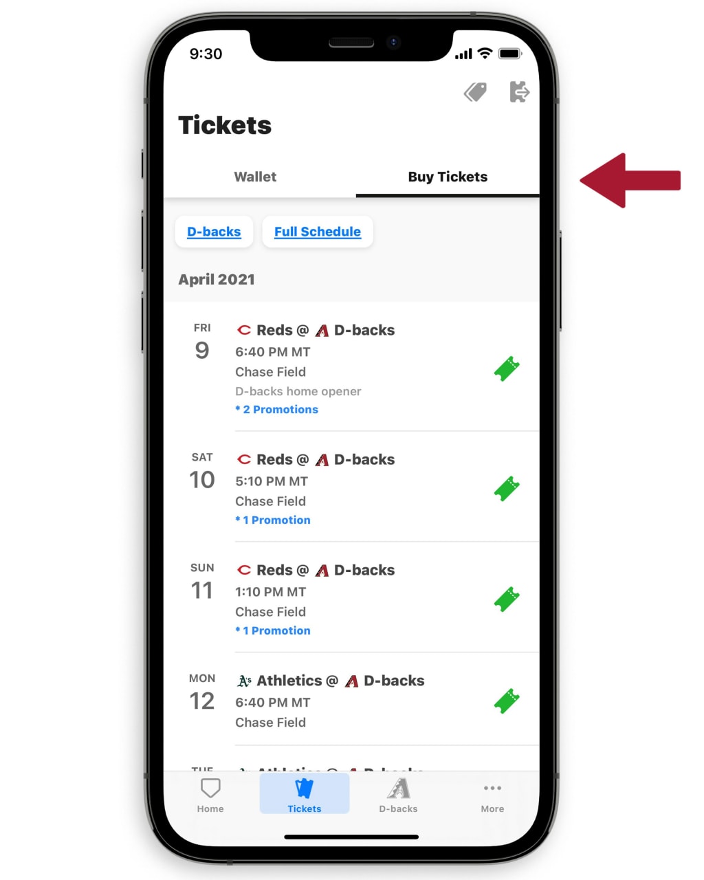 MLB Ballpark app | Arizona Diamondbacks