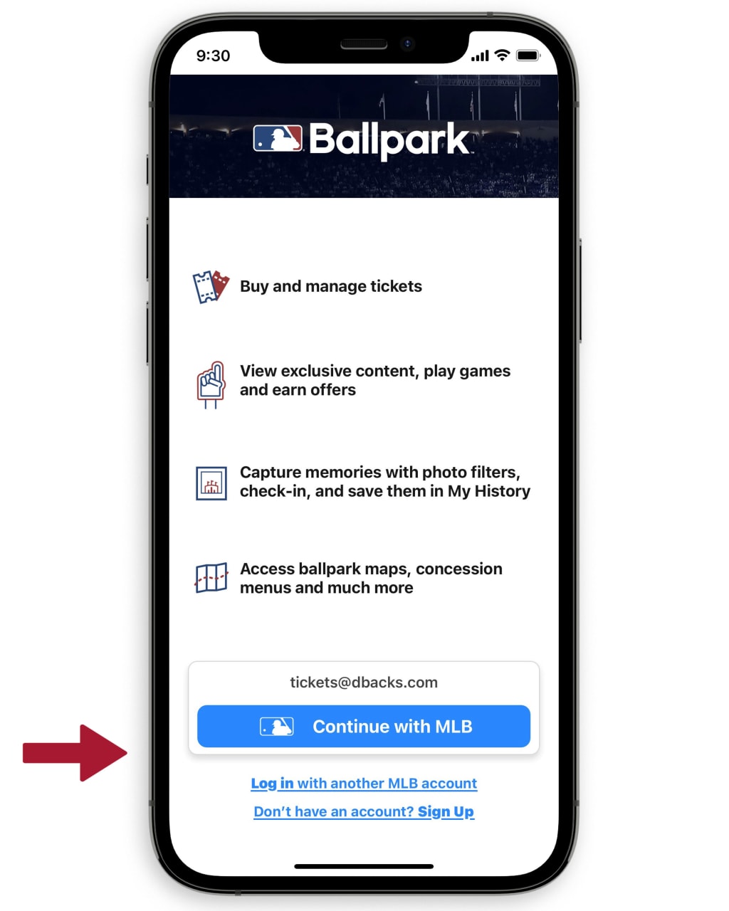 MLB Ballpark app | Arizona Diamondbacks