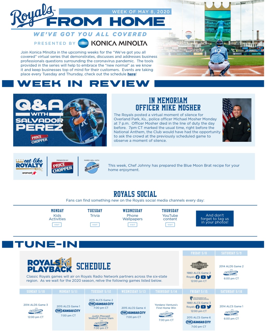 Royals From Home Newsletters | Kansas City Royals