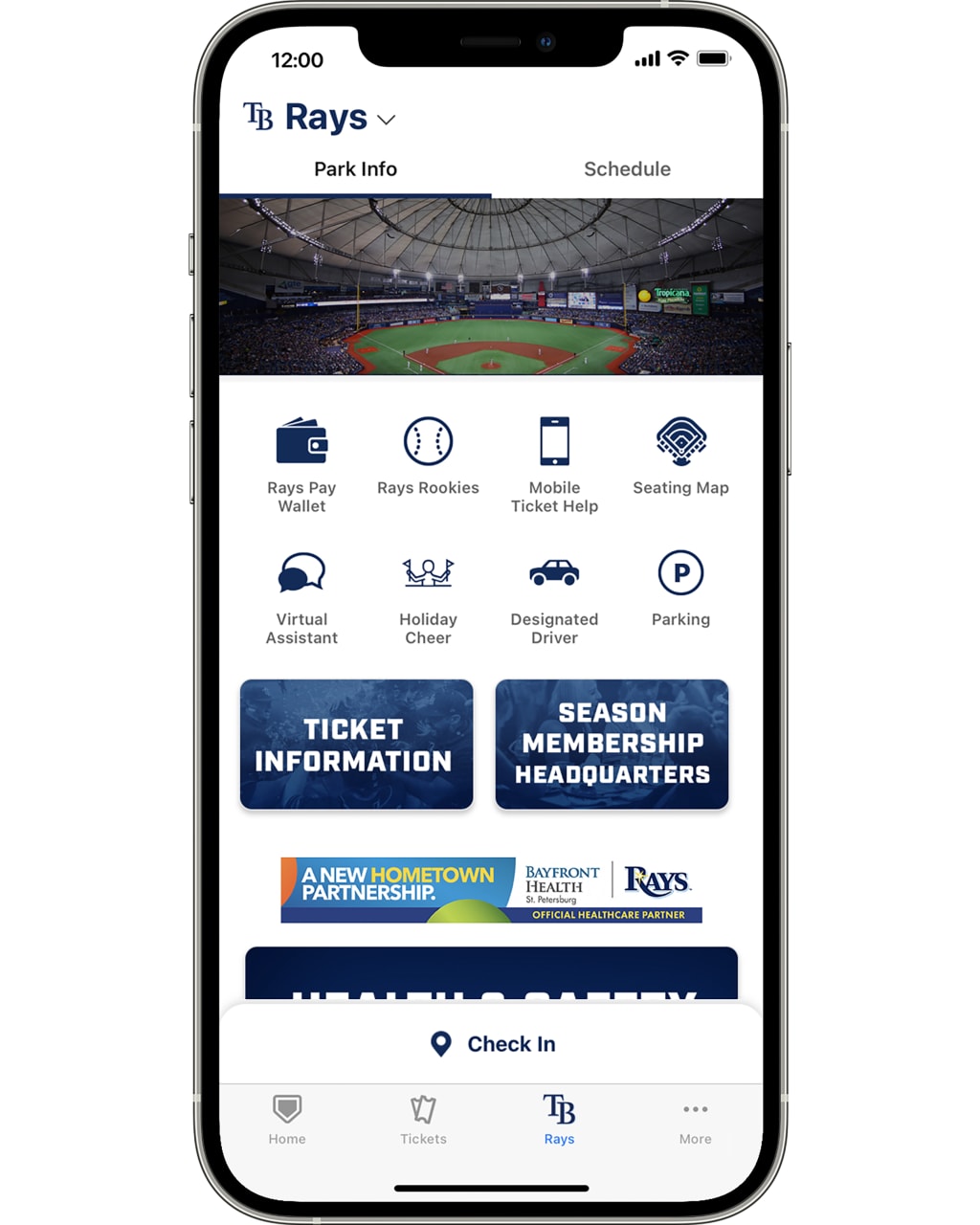 MLB Ballpark app | Tampa Bay Rays