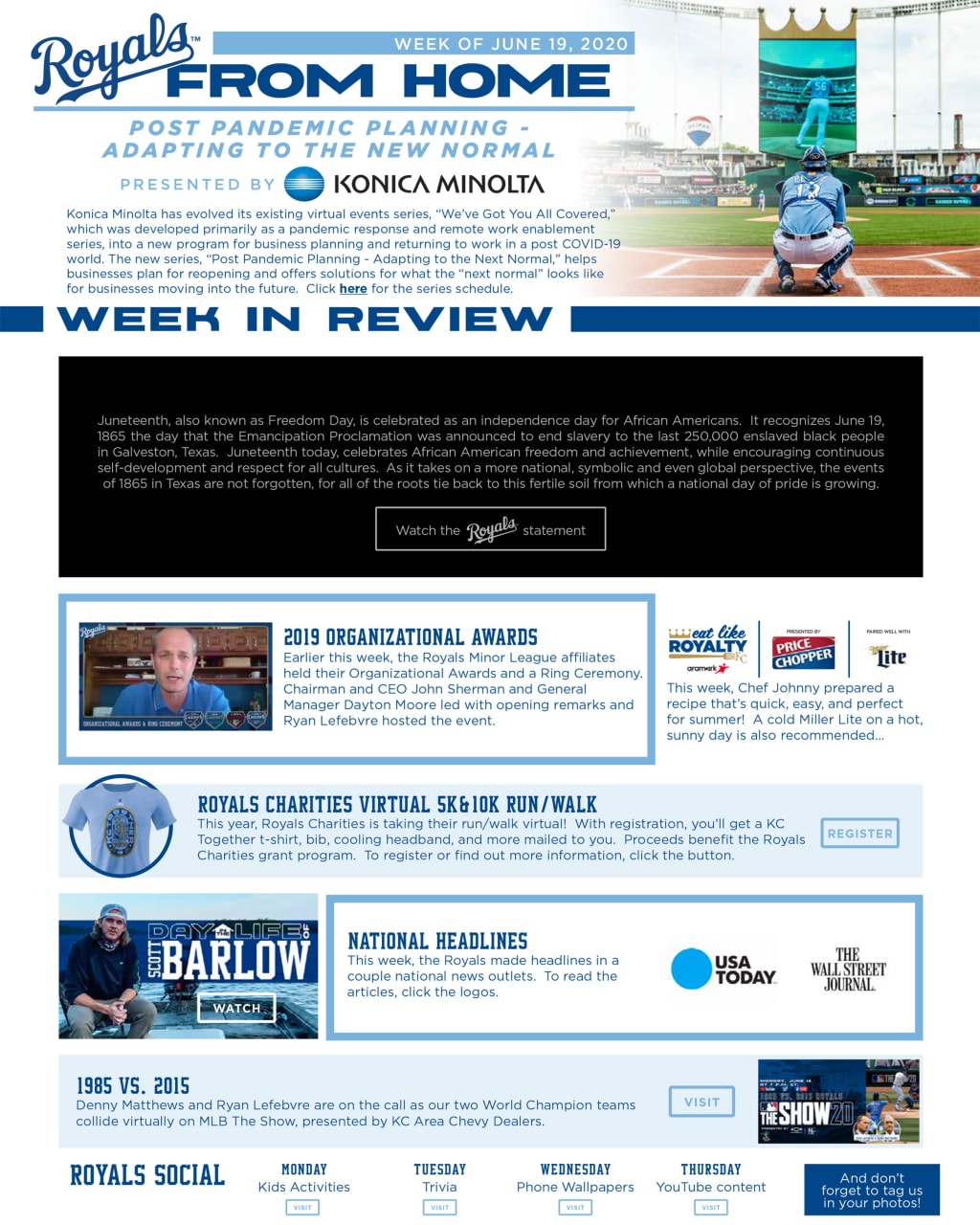 Royals From Home Newsletters | Kansas City Royals