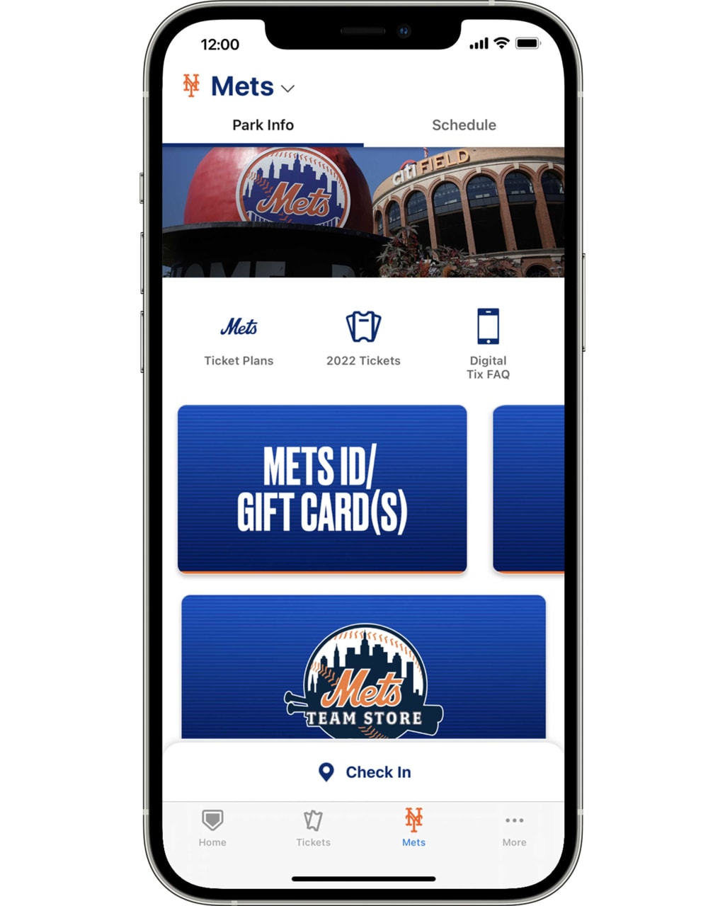 MLB Ballpark app | New York Mets