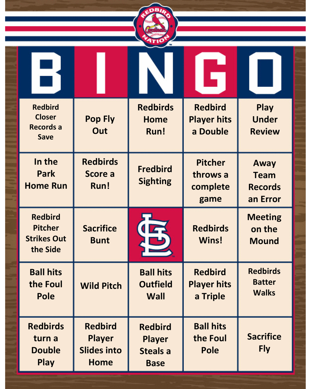 Redbird Nation Members BINGO | St. Louis Cardinals