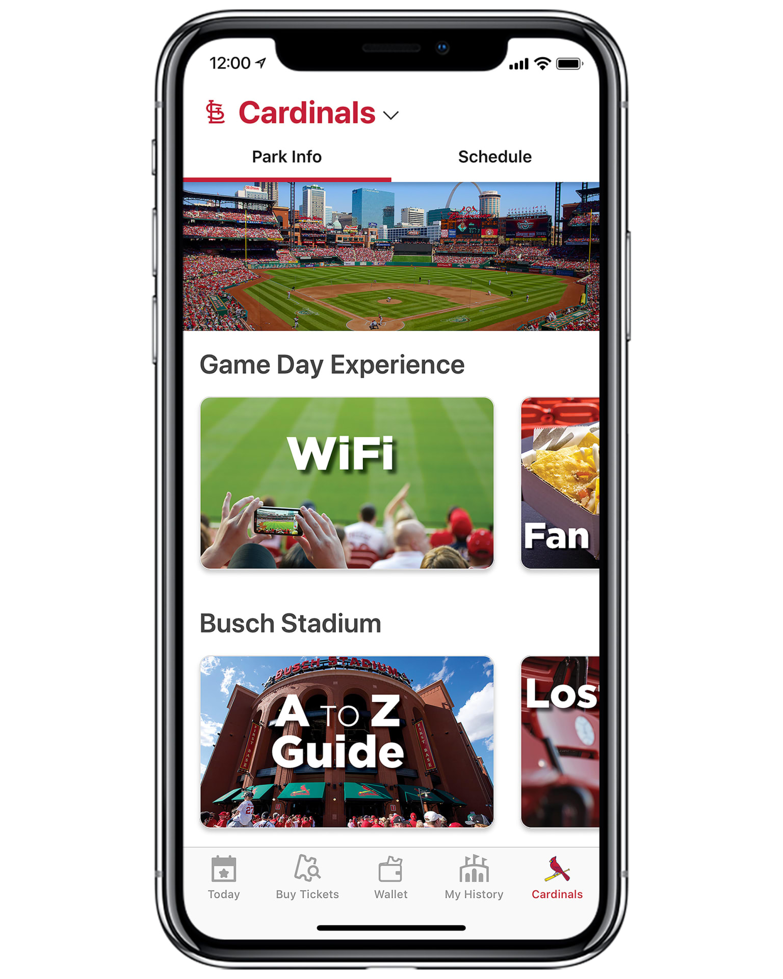 MLB Ballpark app | St. Louis Cardinals