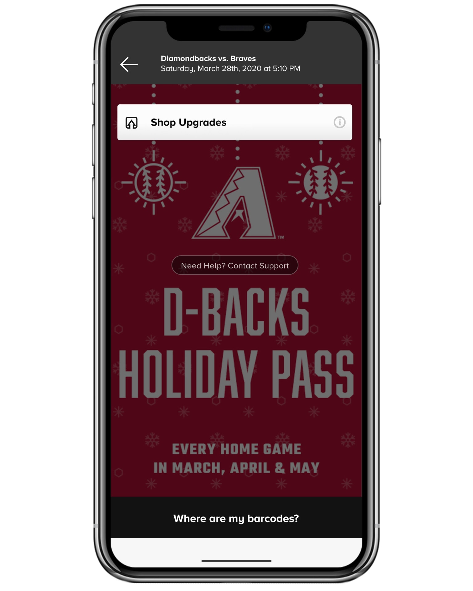 Holiday Pass | Arizona Diamondbacks