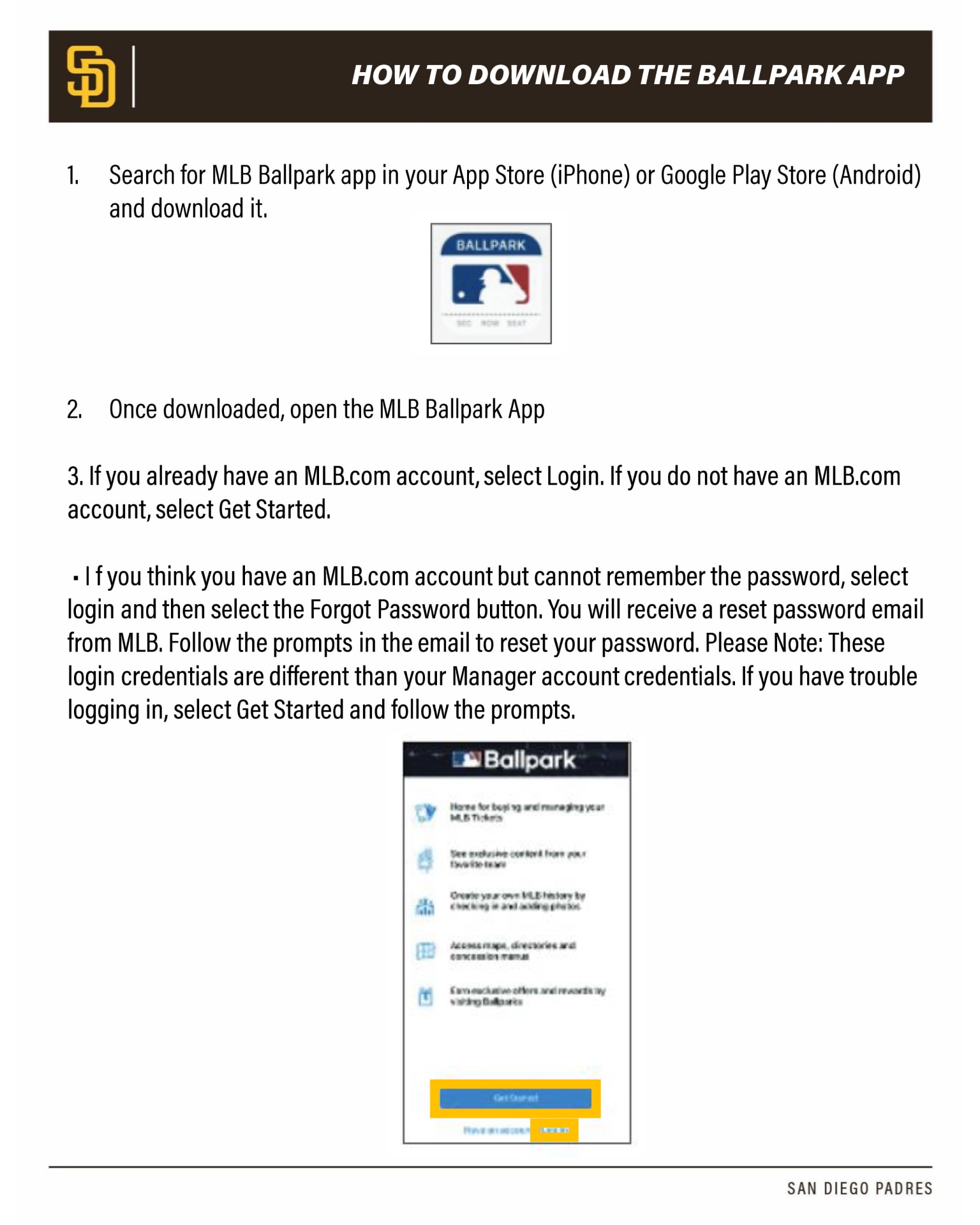 Digital Ticketing Guide | San Diego Padres