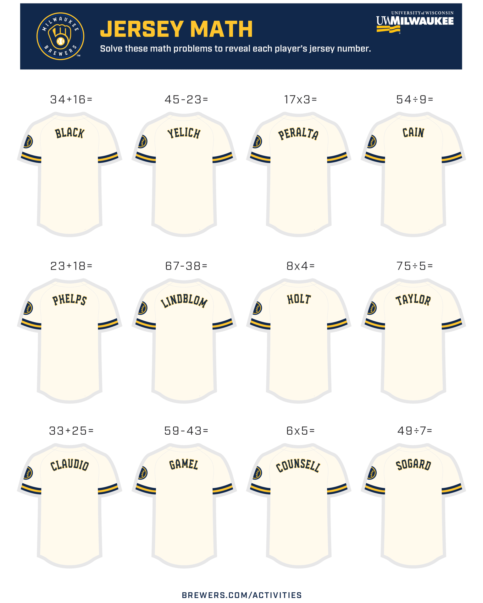 Brewers Kids Activities | Milwaukee Brewers