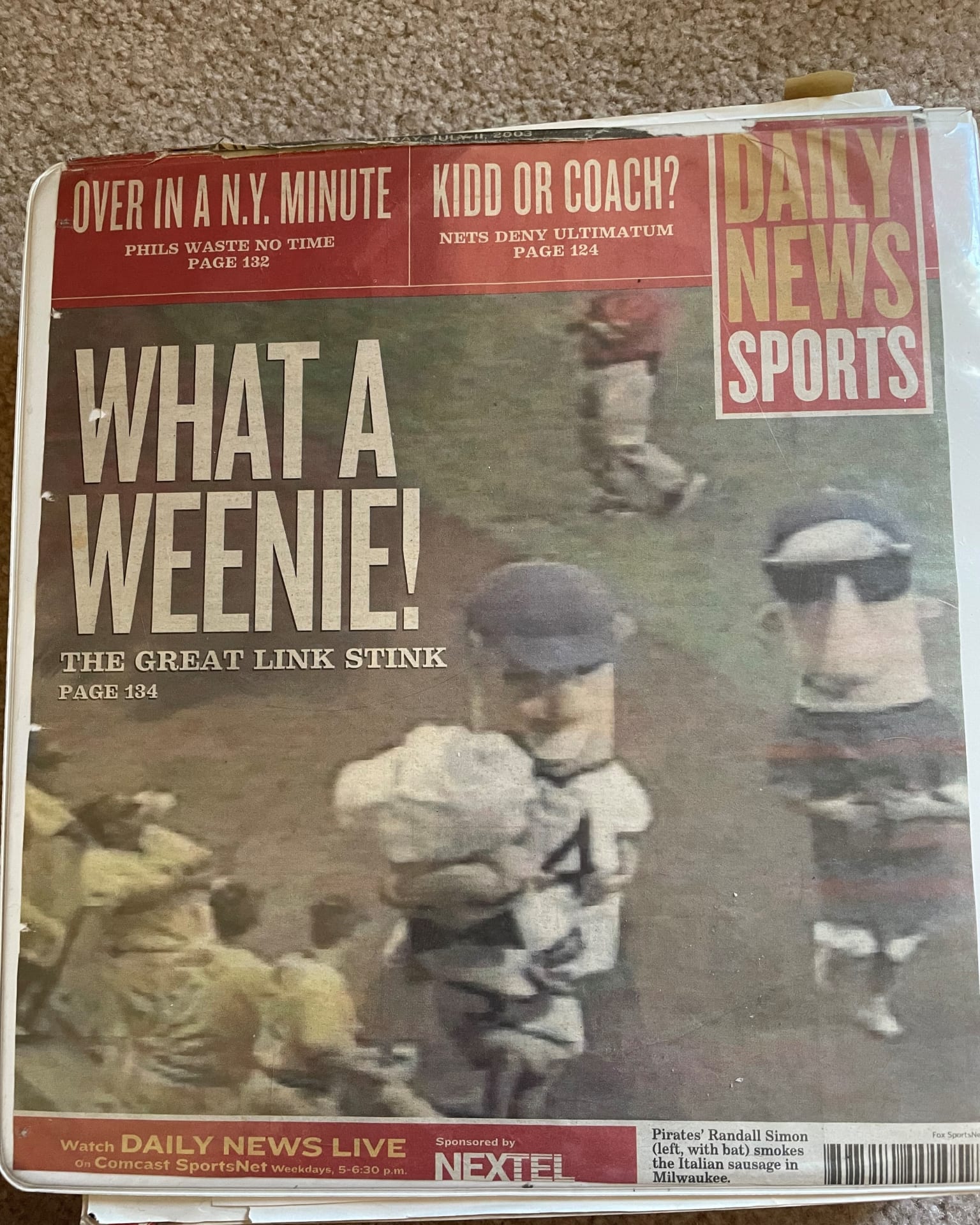 The Racing Sausage and Randall Simon