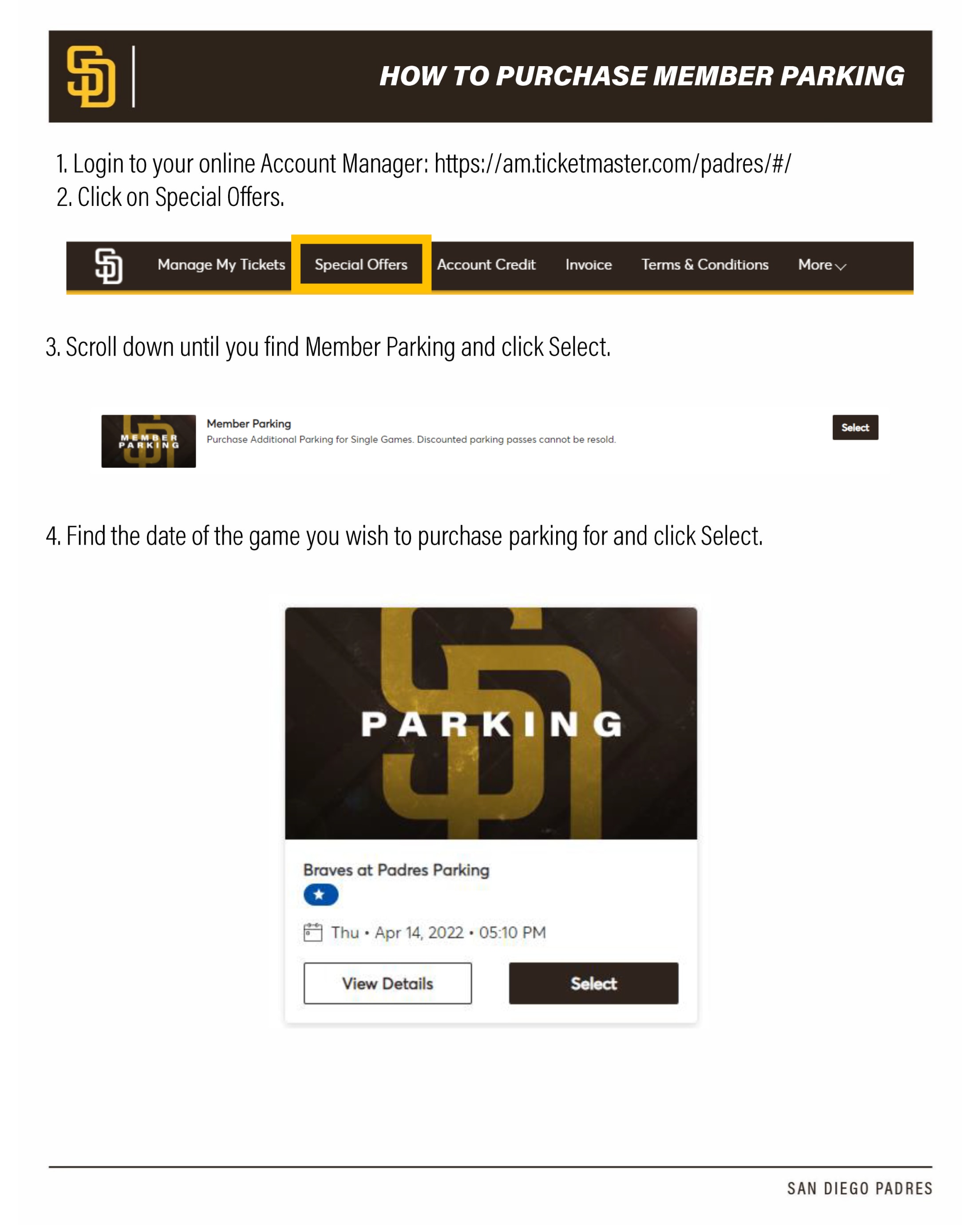 Digital Ticketing Guide | San Diego Padres
