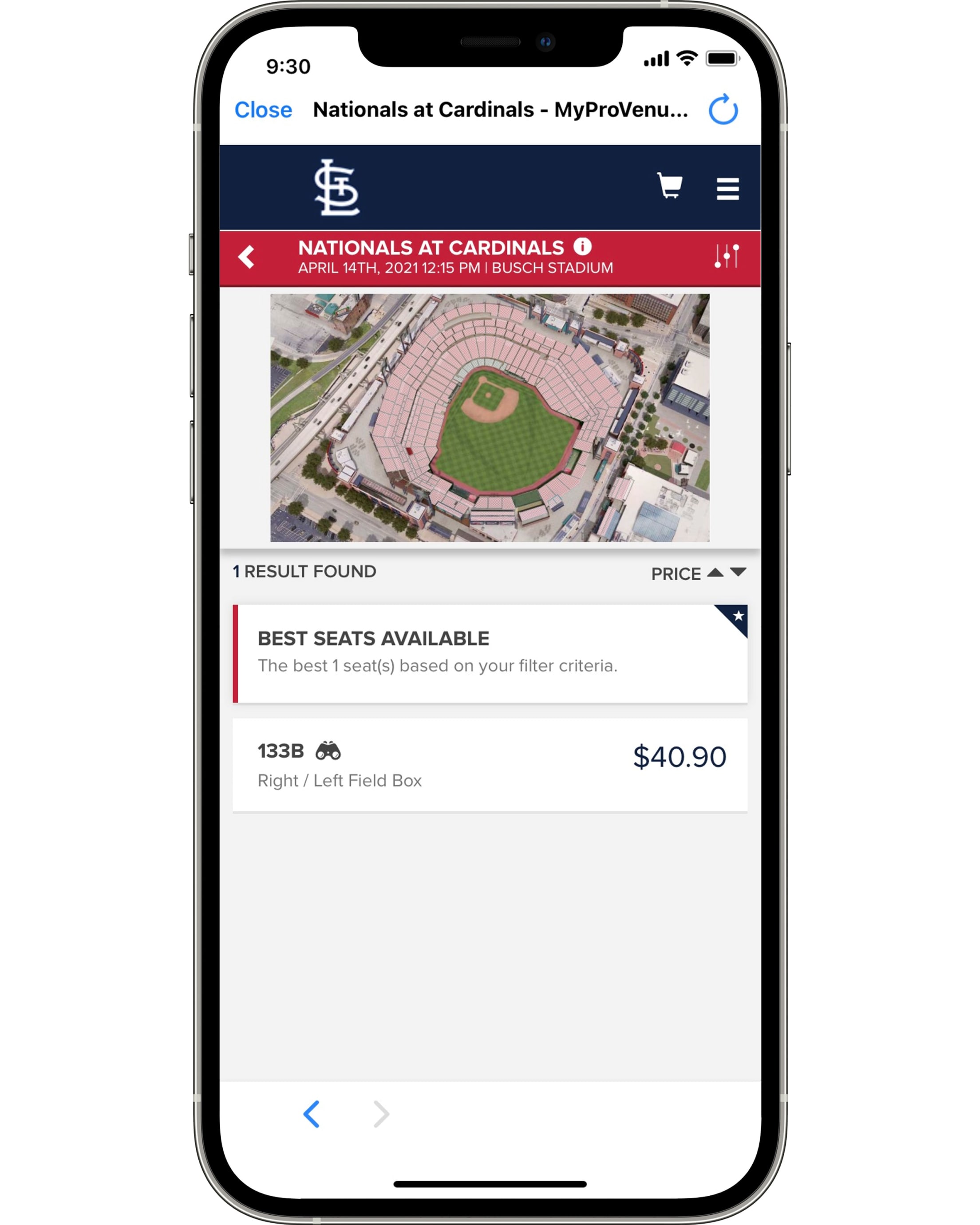 MLB Ballpark app | St. Louis Cardinals