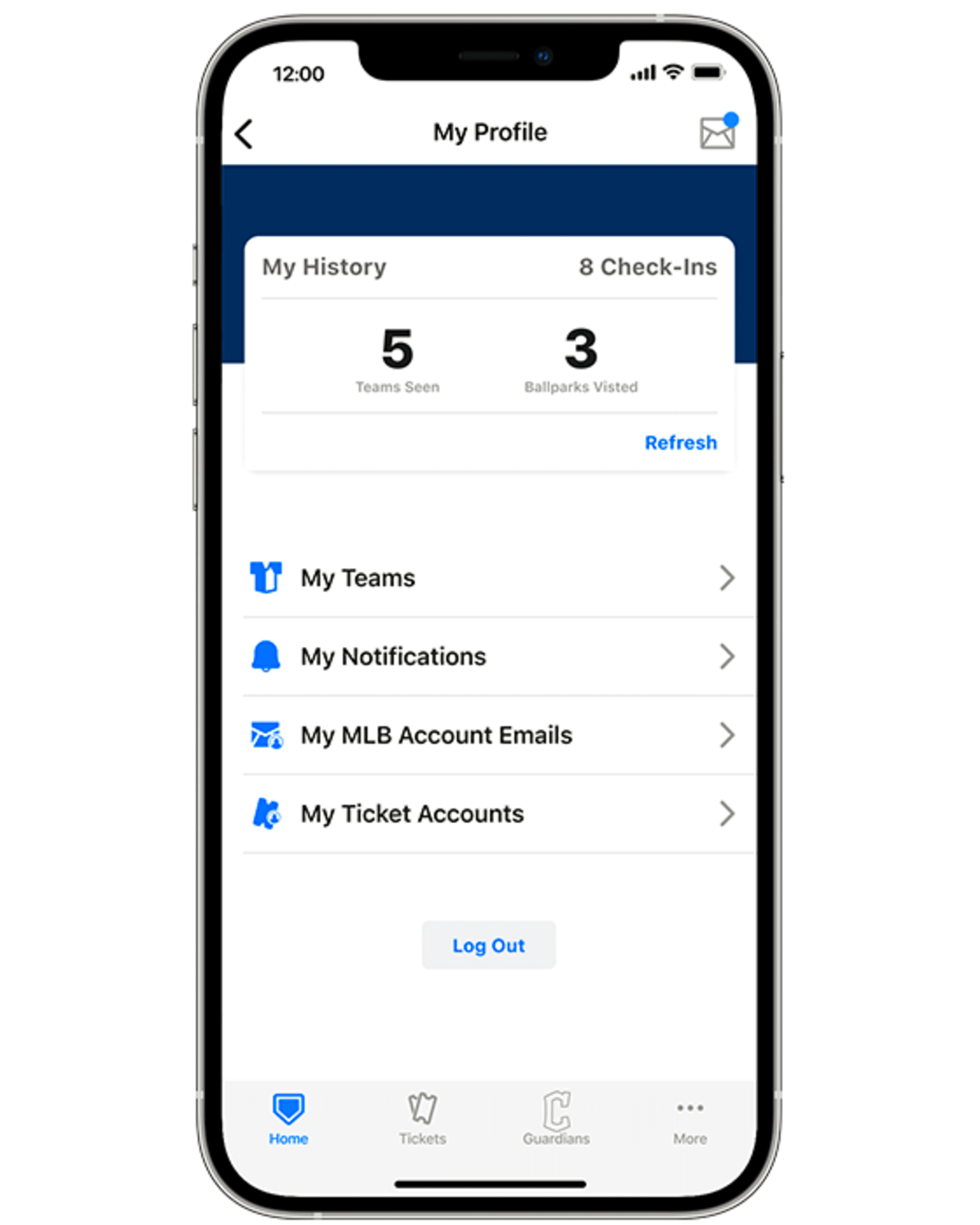 MLB Ballpark app | Cleveland Guardians